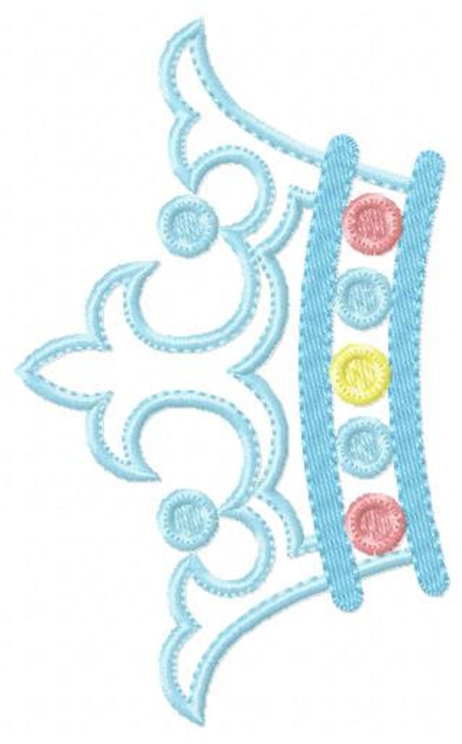 Crown Embroidery Designs Princess Crown Embroidery Design - Etsy