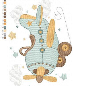 Plane Embroidery Designs - Airplane Embroidery Design Machine ...