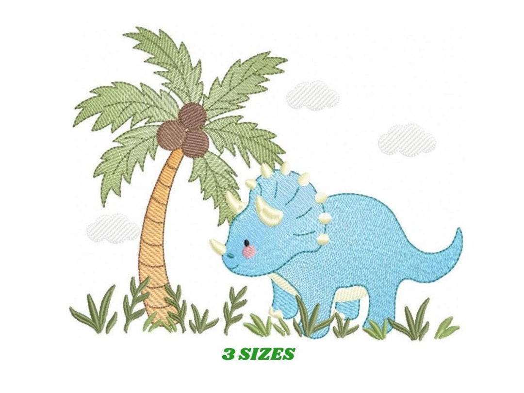 Dinosaur Embroidery Designs - Dino Embroidery Design Machine Embroidery ...