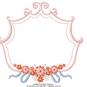 Frame Embroidery Designs Flower Embroidery Design Machine Embroidery ...