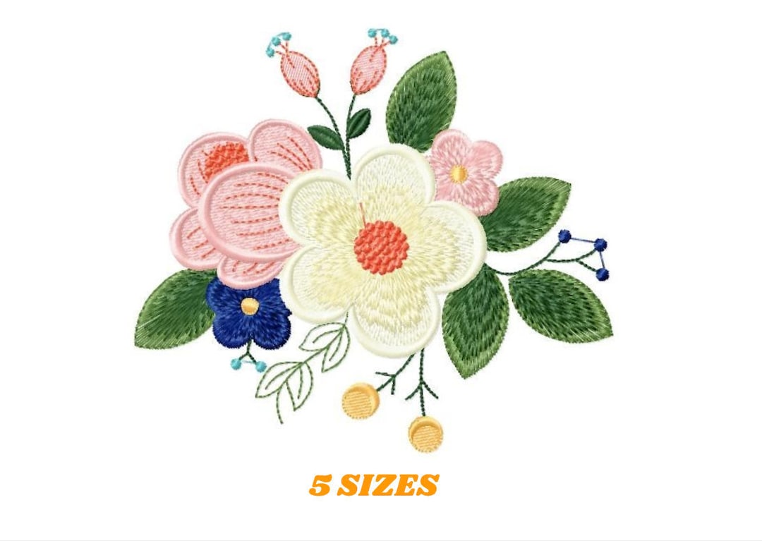 Flowers Embroidery Designs - Flower Embroidery Design Machine ...