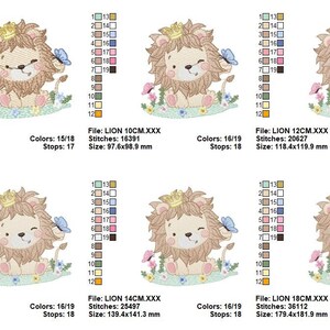 Lion Embroidery Designs - Safari Embroidery Design Machine Embroidery ...