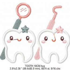 Dentist Set Embroidery Designs Tooth Embroidery Design Machine ...