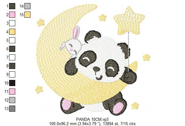 Panda Embroidery Design Animal Embroidery Designs Machine - Etsy