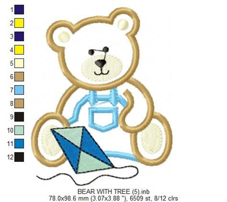 Bear Embroidery Designs Teddy Embroidery Design Machine - Etsy