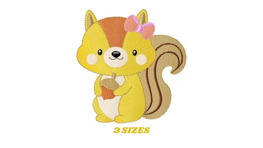 Squirrel Embroidery Design Animal Embroidery Designs Machine Embroidery ...