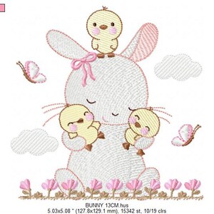 Bunny Embroidery Design Rabbit Embroidery Designs Machine Embroidery ...