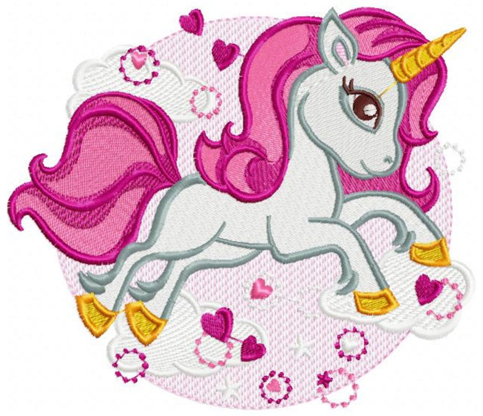 Unicorn Embroidery Designs Baby Girl Embroidery Design | Etsy