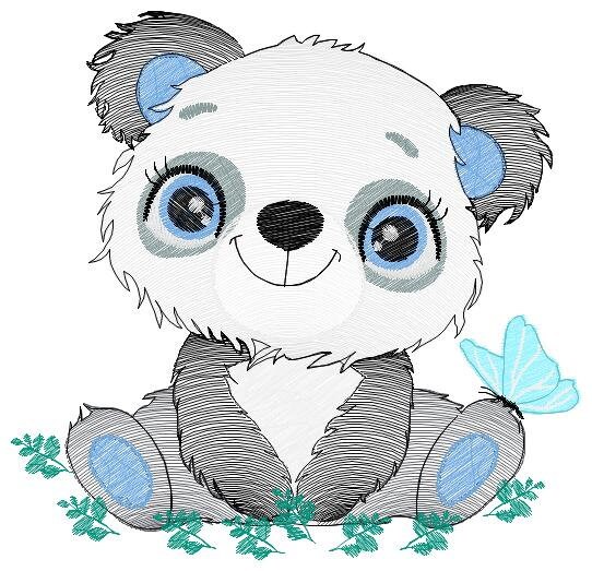 Panda Embroidery Design Animal Embroidery Designs Machine - Etsy