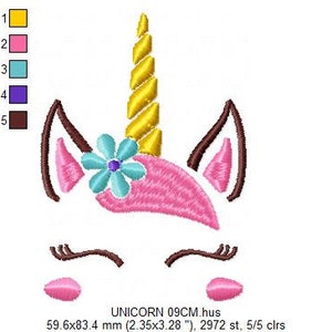 Unicorn Embroidery Designs - Baby Girl Embroidery Design Machine ...