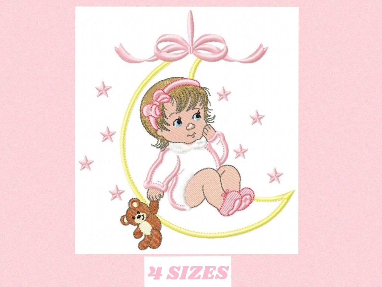 Baby Girl Embroidery Design - Newborn Embroidery Designs Machine ...