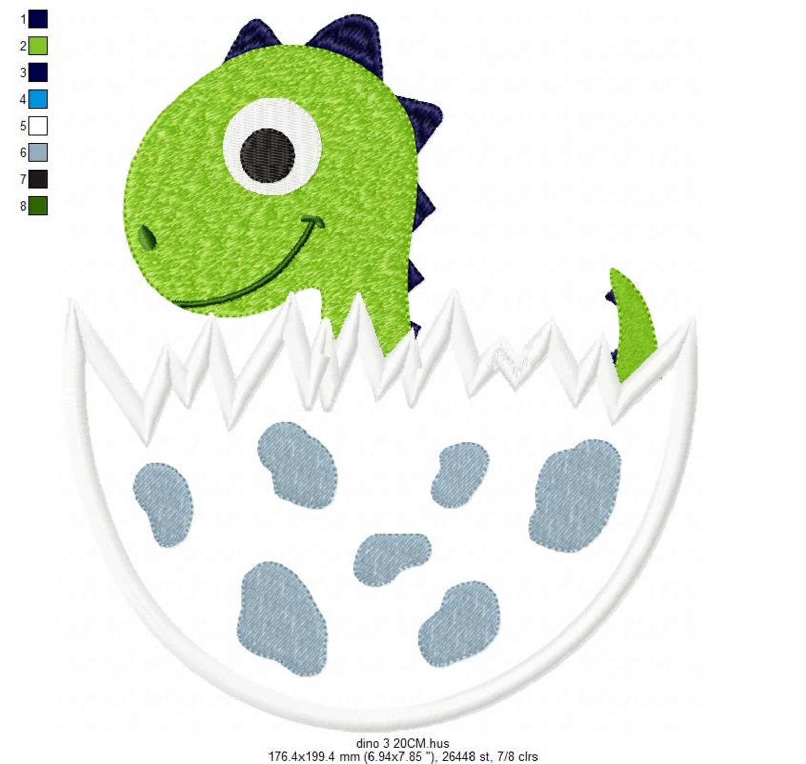 Dinosaur Embroidery Designs - Dino Embroidery Design Machine Embroidery ...