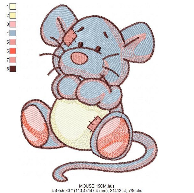 Mouse Embroidery Designs Baby Boy Embroidery Design Machine - Etsy