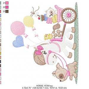 Horse Embroidery Design - Baby Girl Embroidery Designs Machine ...