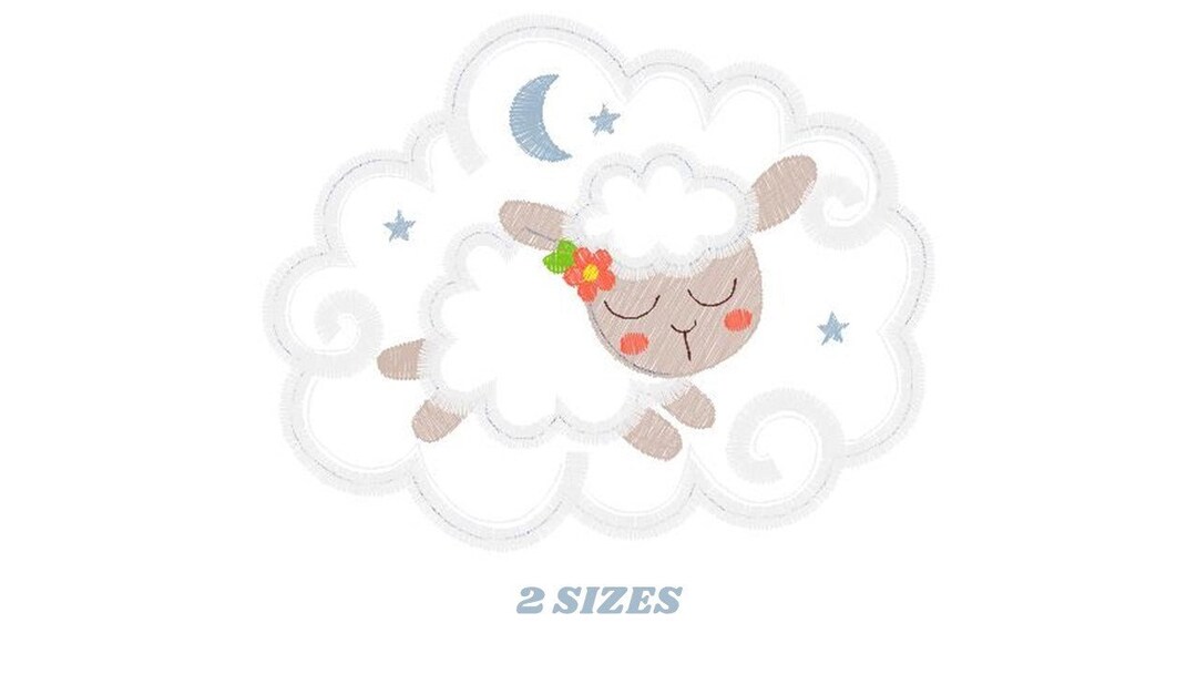 Sheep Embroidery Design Lamb Embroidery Designs Machine Embroidery ...