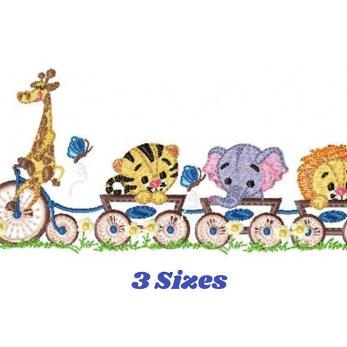 Safari Animals Embroidery Designs Machine Embroidery Pattern - Etsy