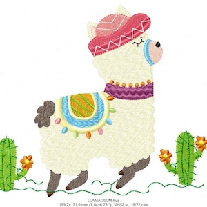 Llama Embroidery Design - Animals Embroidery Designs Machine Embroidery ...