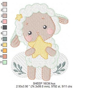 Sheep Embroidery Design - Lamb Embroidery Designs Machine Embroidery ...