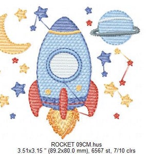 Space Rocket Embroidery Designs - Space Embroidery Design Machine ...