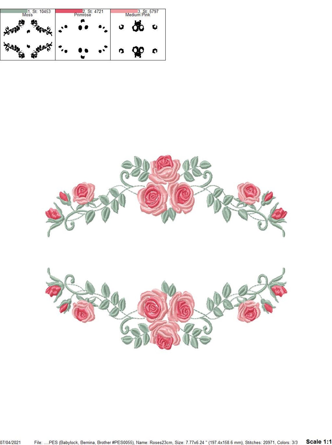 Flowers embroidery designs Flower embroidery design machine | Etsy