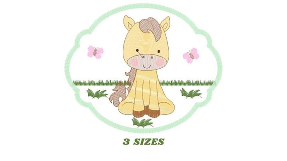 Horse Embroidery Design Baby Boy Embroidery Designs Machine - Etsy