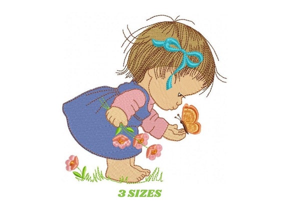 Baby Girl Embroidery Designs Toddler Embroidery Design - Etsy