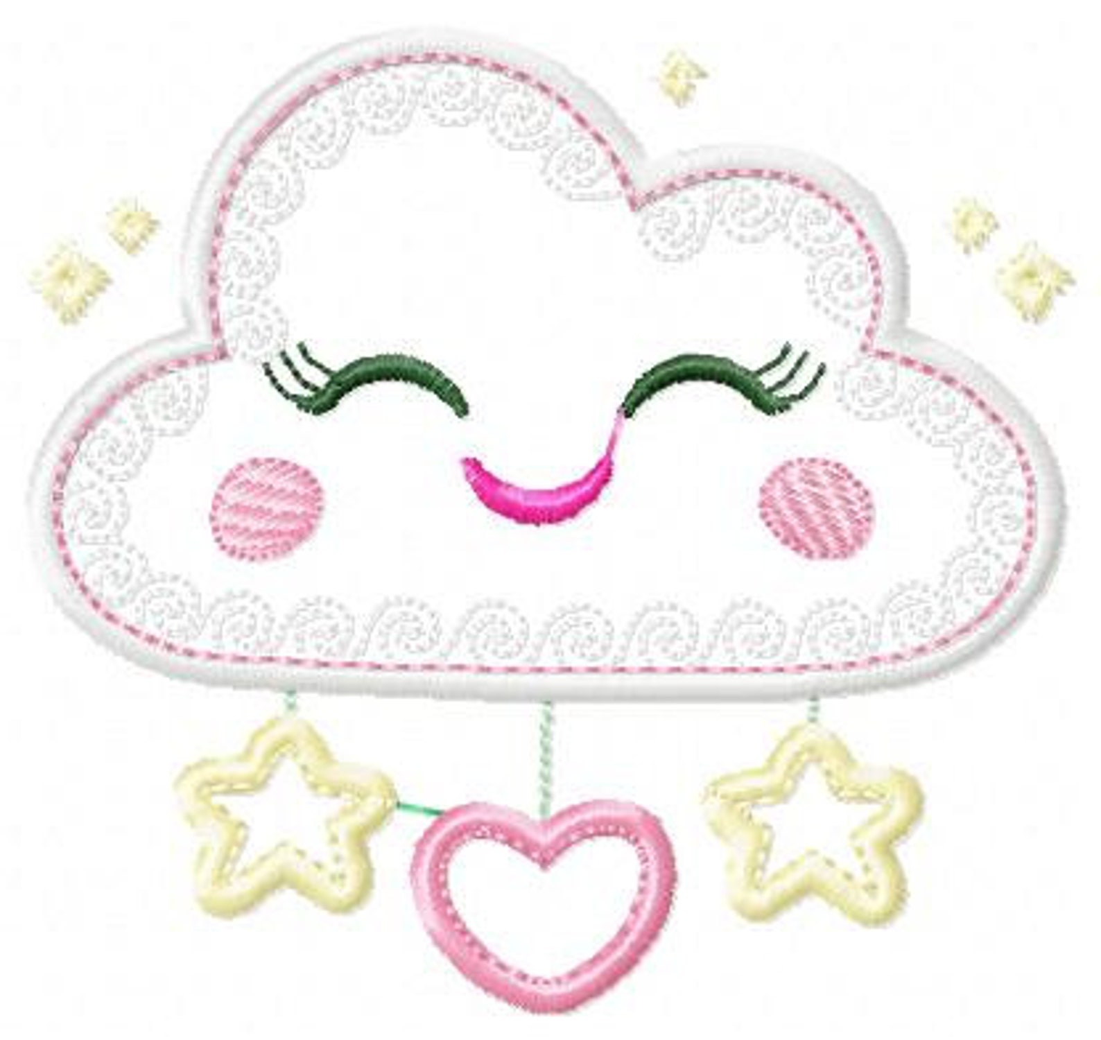 Cloud Embroidery Design Sky Embroidery Design Machine Embroidery ...