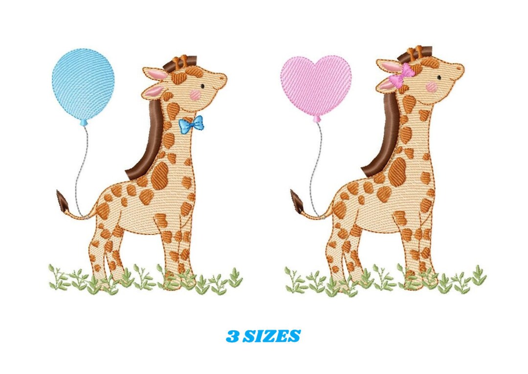 Giraffe Embroidery Design Animal Embroidery Designs Machine Embroidery ...
