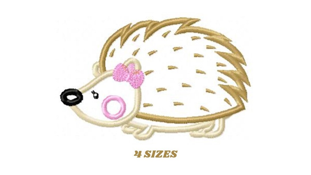 Hedgehog Embroidery Designs Woodland Animal Embroidery Design Machine ...