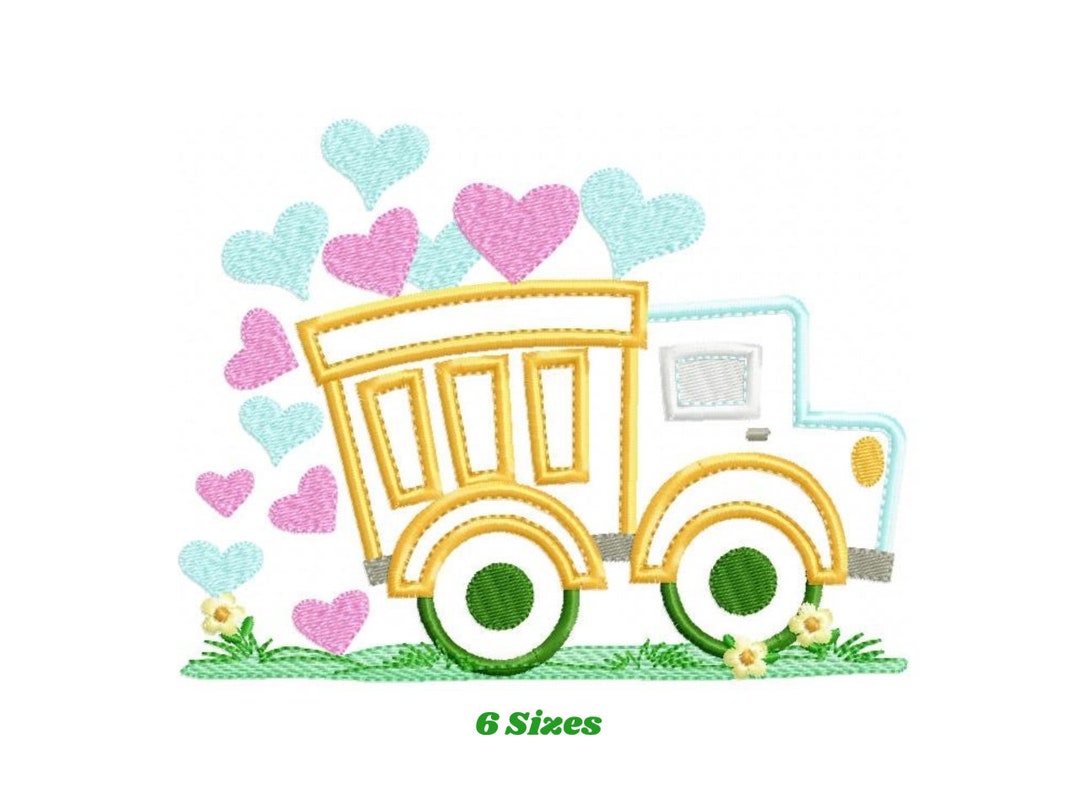 Truck Embroidery Designs Vehicle Embroidery Design Machine Embroidery ...