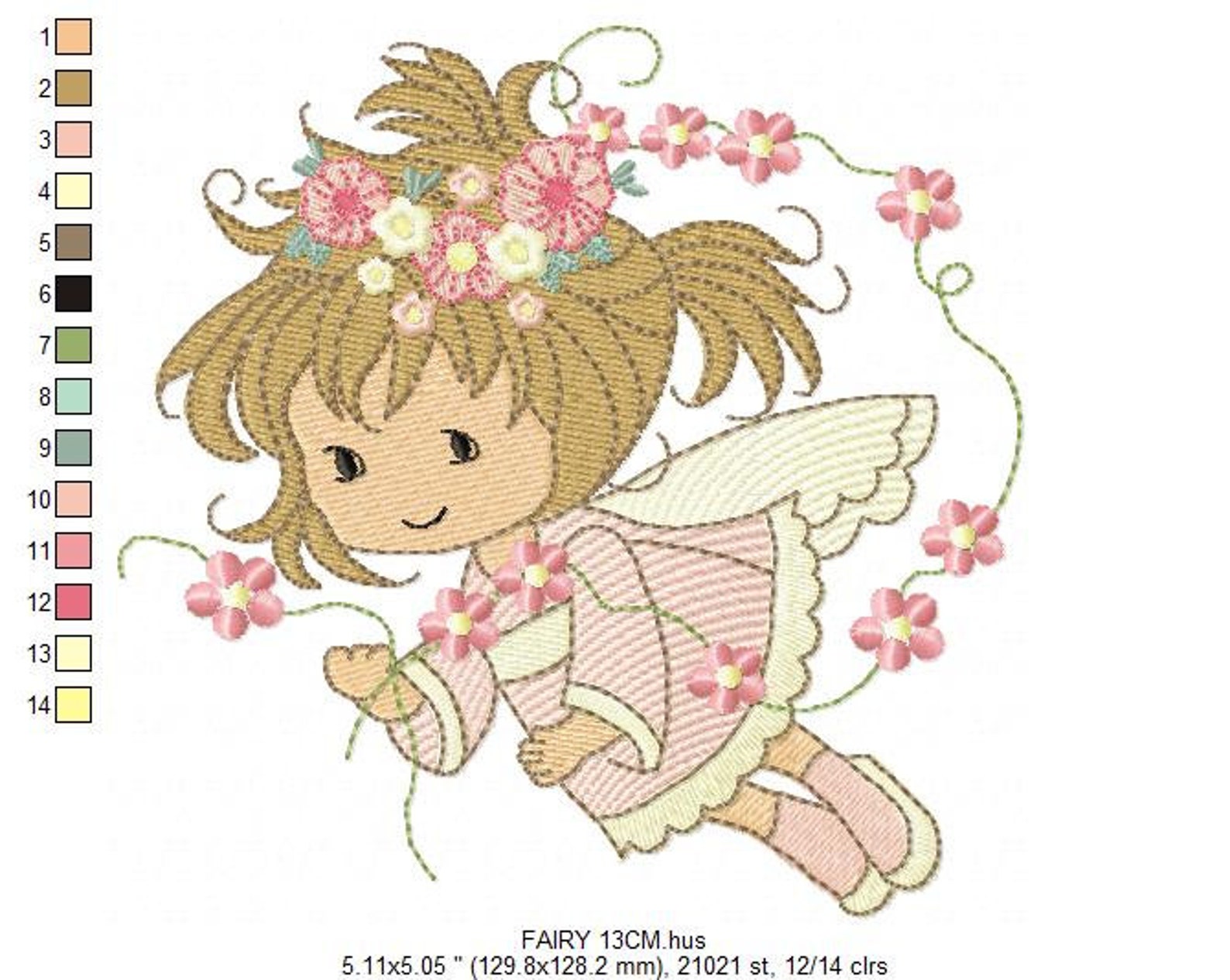 Fairy Embroidery Designs - Baby Girl Embroidery Design Machine ...