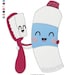 Toothbrush Embroidery Designs Toothpaste Embroidery Design - Etsy