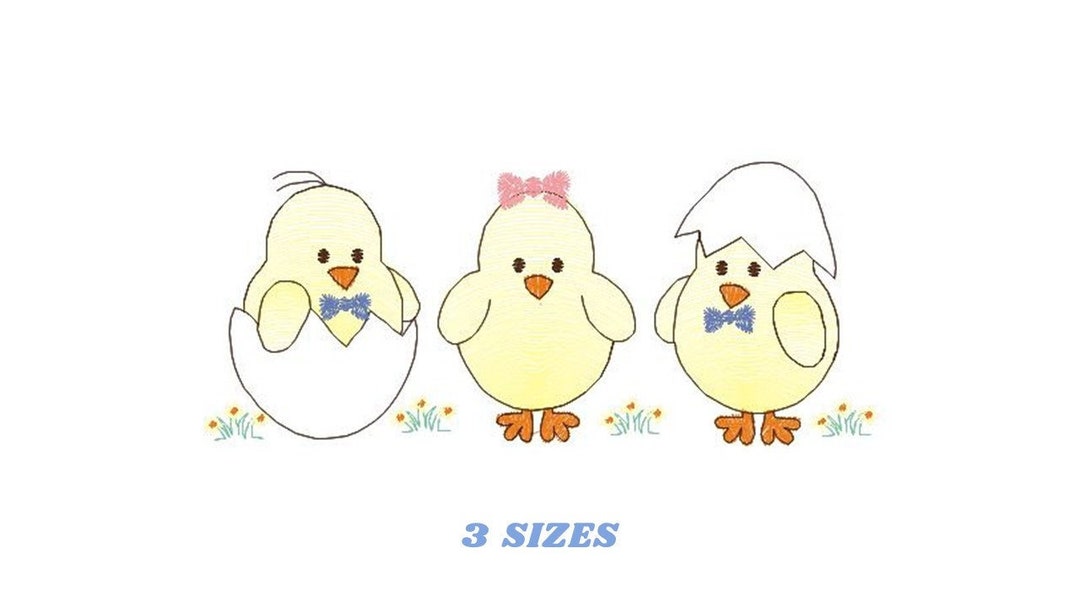 Baby Chick Embroidery Designs - Chicken Embroidery Design Machine ...