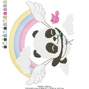 Panda Embroidery Design Animal Embroidery Designs Machine Embroidery ...