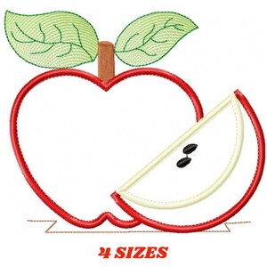 Apple Embroidery Designs Fruit Embroidery Design Machine Embroidery ...
