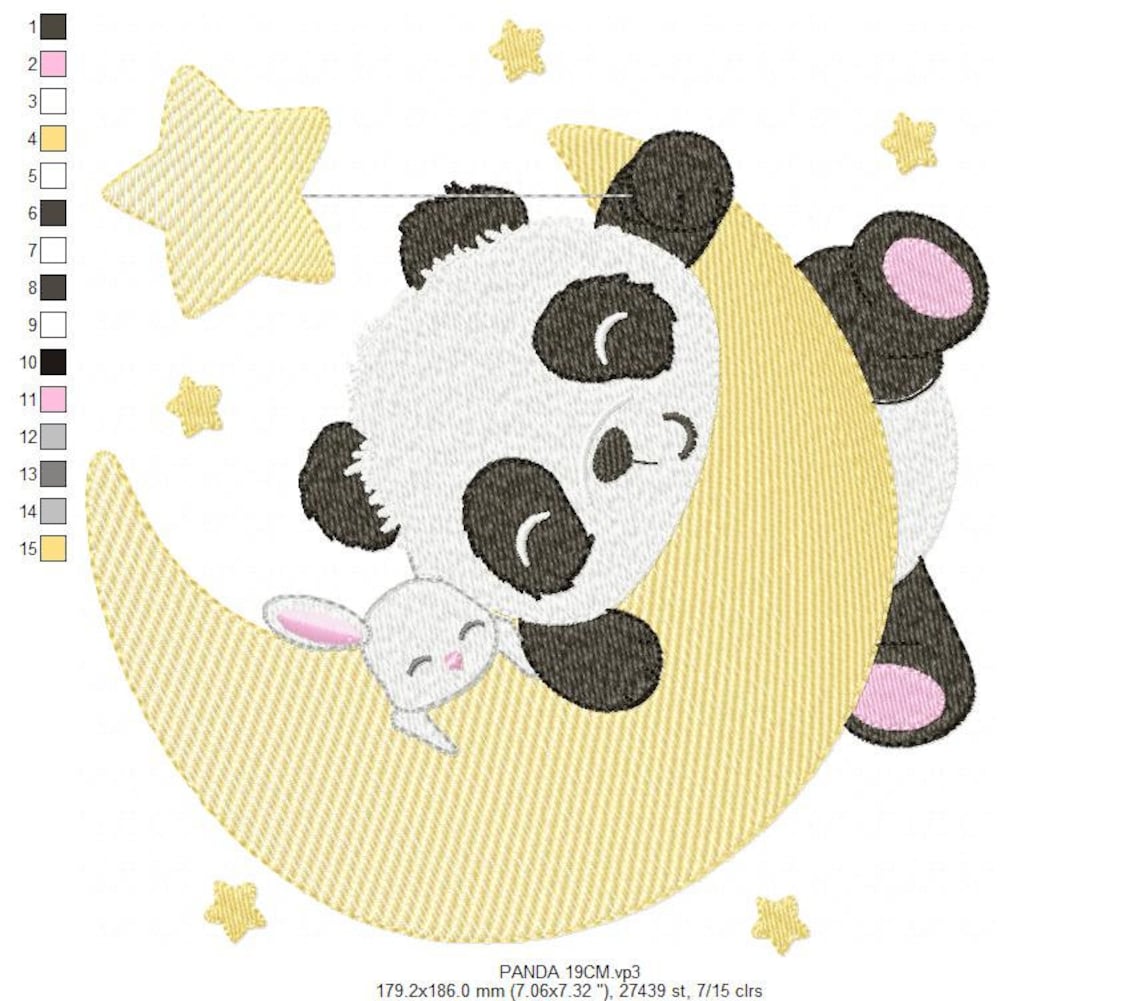 Panda Embroidery Design Animal Embroidery Designs Machine - Etsy