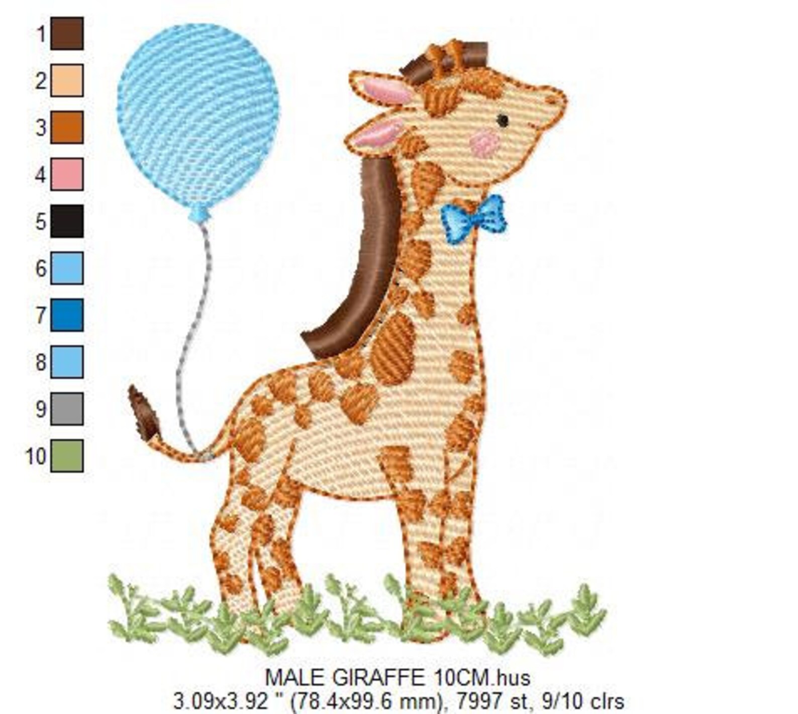 Giraffe Embroidery Design Animal Embroidery Designs Machine - Etsy