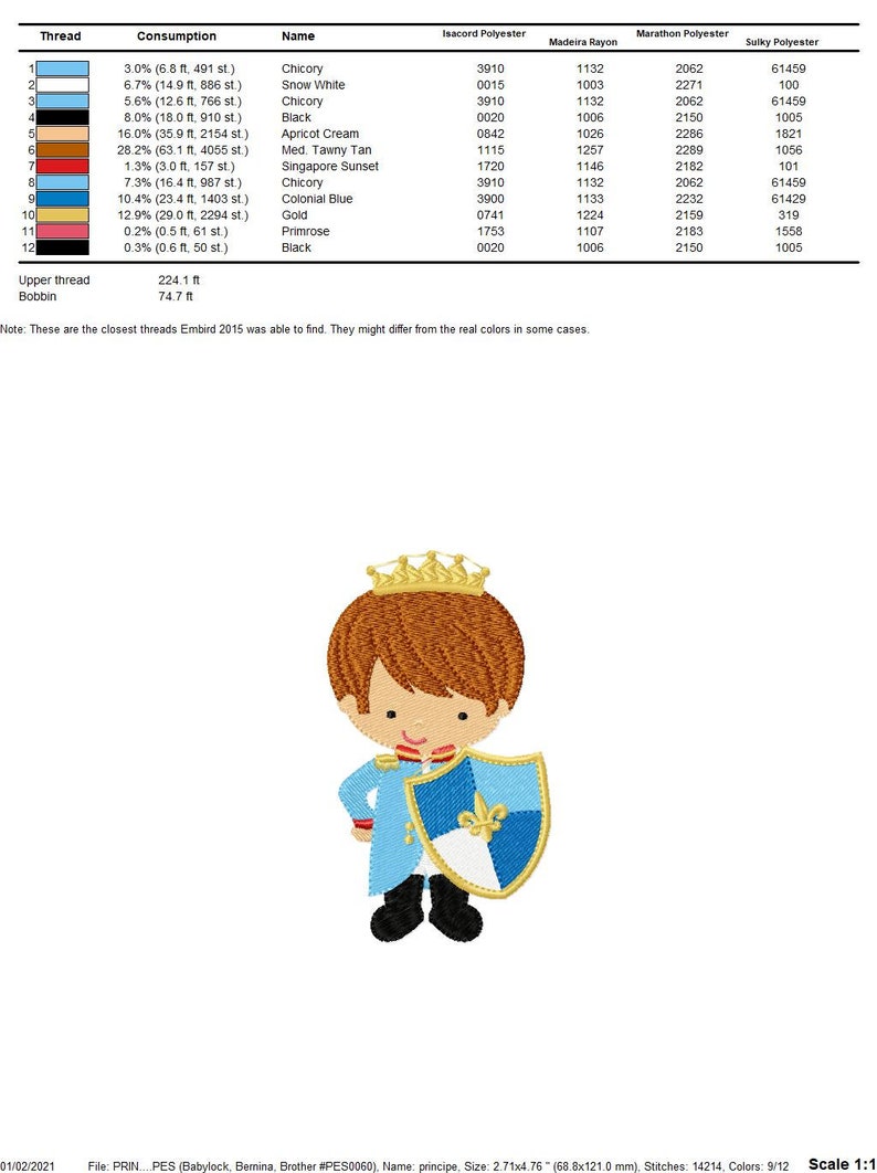 Prince Embroidery Designs King Embroidery Design Machine - Etsy