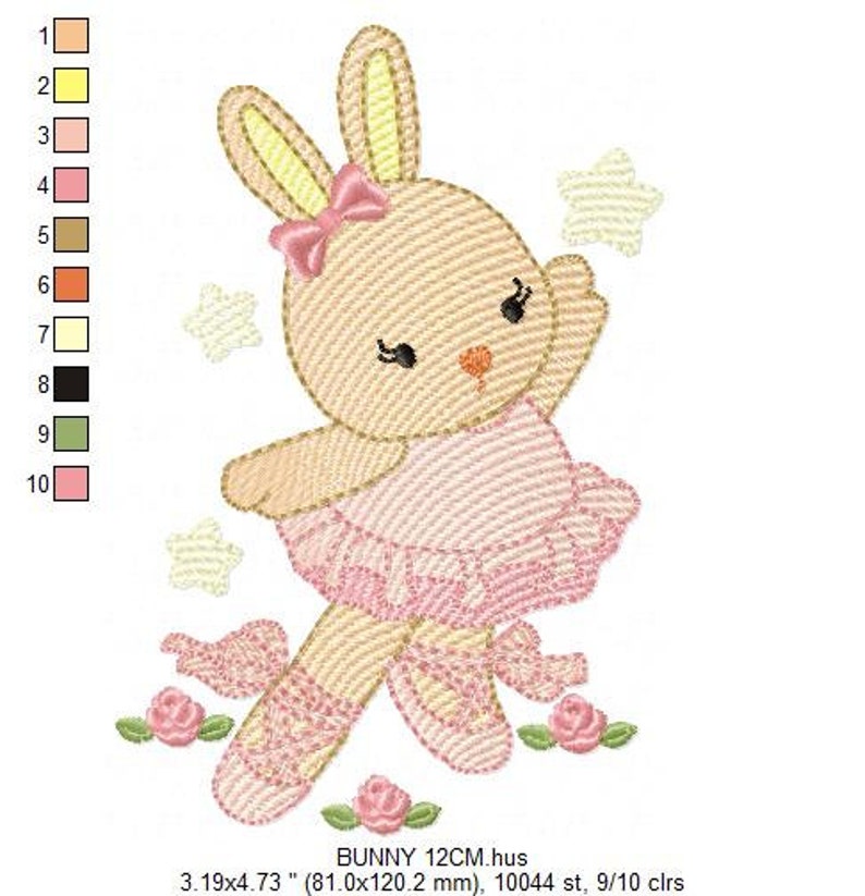 Bunny Embroidery Design Rabbit Embroidery Designs Machine - Etsy