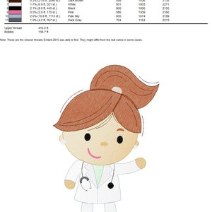 Doctor Embroidery Designs - Nurse Embroidery Design Machine Embroidery ...