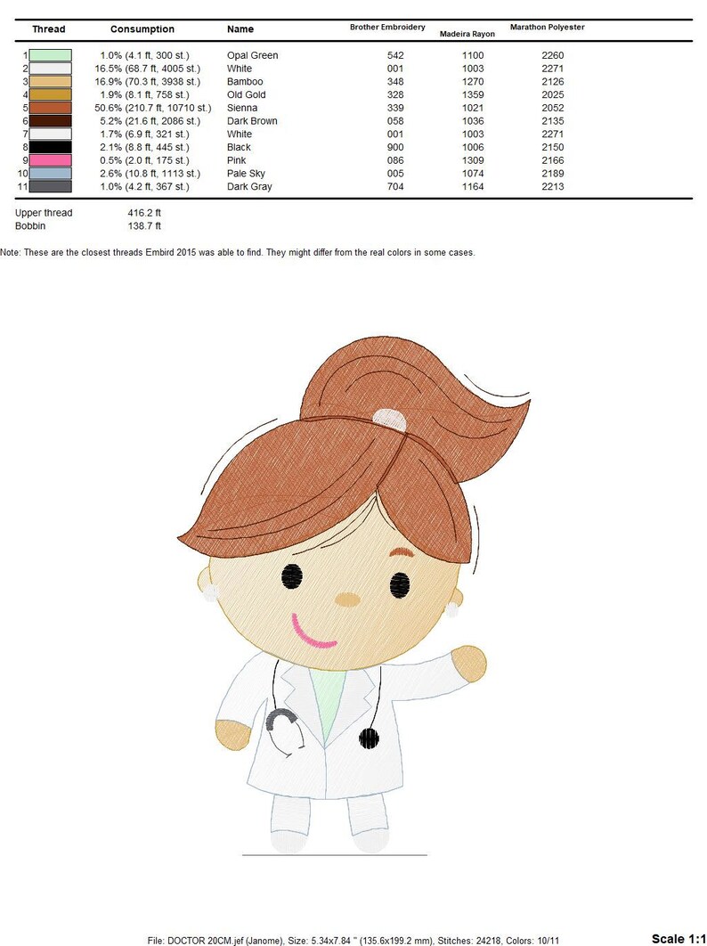 Doctor Embroidery Designs - Nurse Embroidery Design Machine Embroidery ...