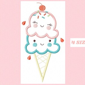 Ice Cream Embroidery Designs - Candy Dessert Machine Embroidery Pattern ...