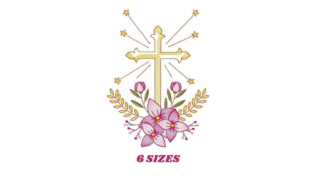 Cross Embroidery Designs - Religious Embroidery Design Machine ...