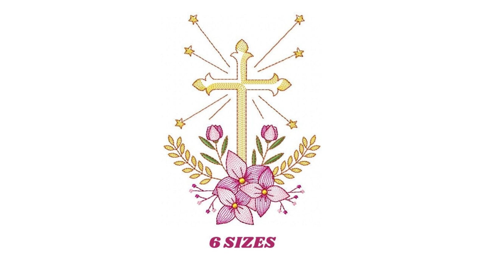 Cross Embroidery Designs - Religious Embroidery Design Machine ...