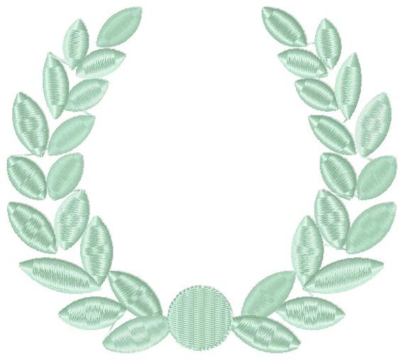 Laurel Embroidery Designs Monogram Frame Embroidery Design - Etsy