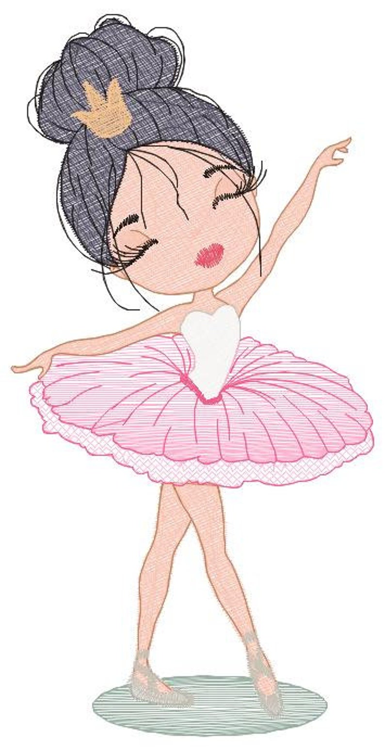 Ballerina Embroidery Designs - Ballet Embroidery Design Machine ...