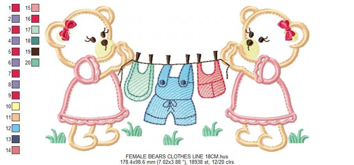 Baby Bear Embroidery Designs Baby Embroidery Design Machine - Etsy ...