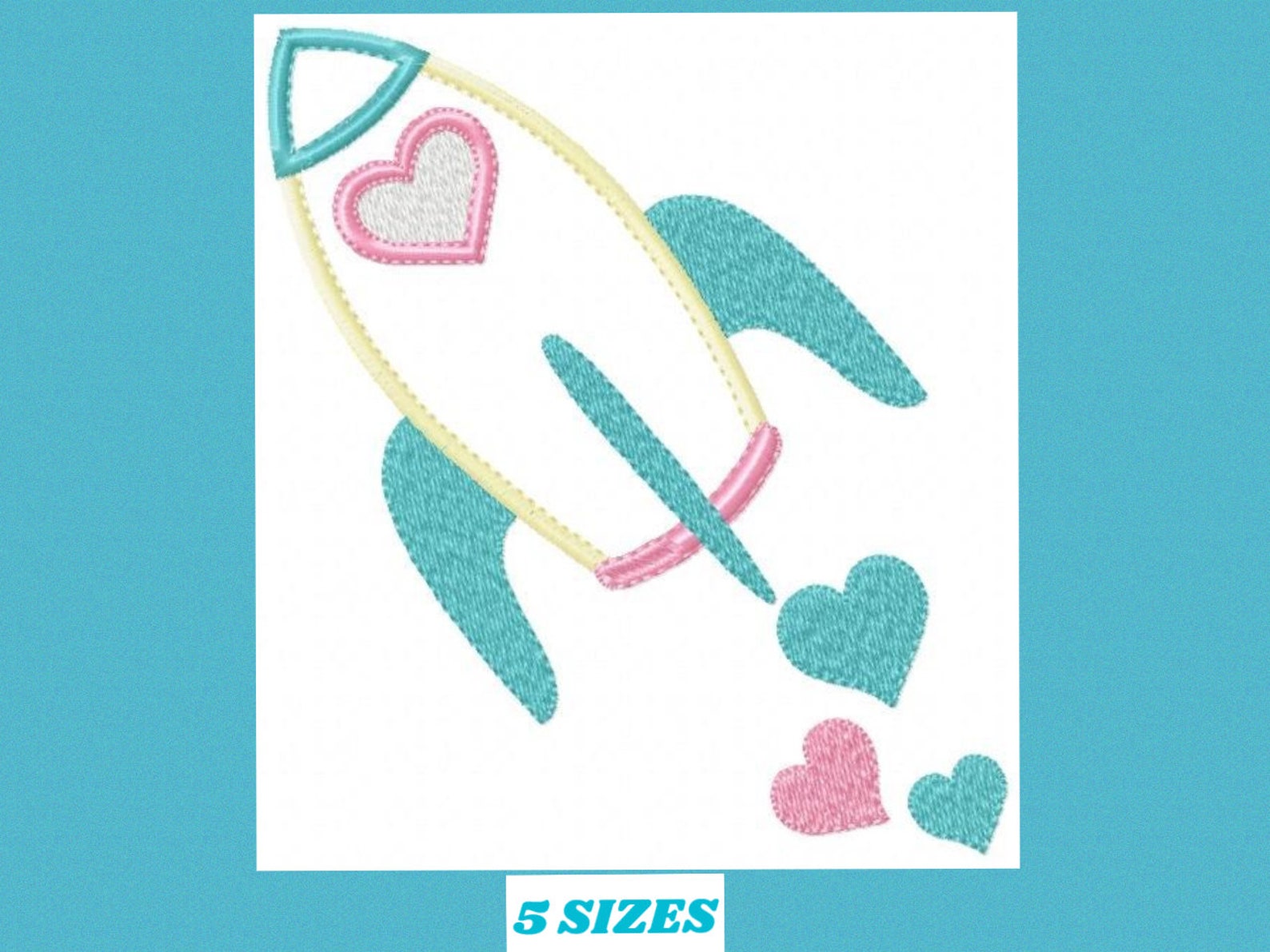 Rocket Embroidery Designs Spaceshift Embroidery Design - Etsy