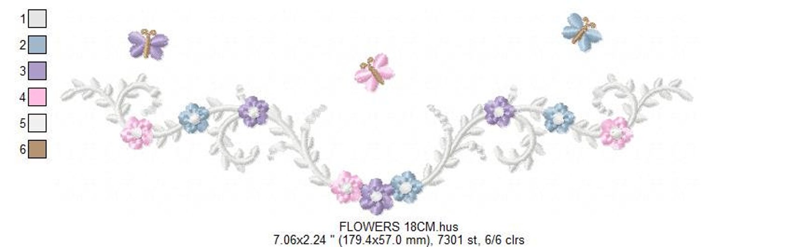 Flower Frame Embroidery Designs - Delicate Flower Embroidery Design ...