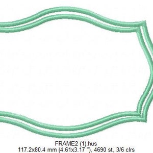 Frame Embroidery Designs Set - Frame Applique Design Machine Embroidery ...